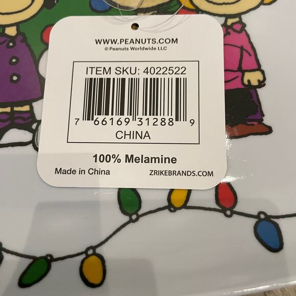 Peanuts | Dining | Peanuts Gang Merry Christmas Charlie Brown Melamine ...